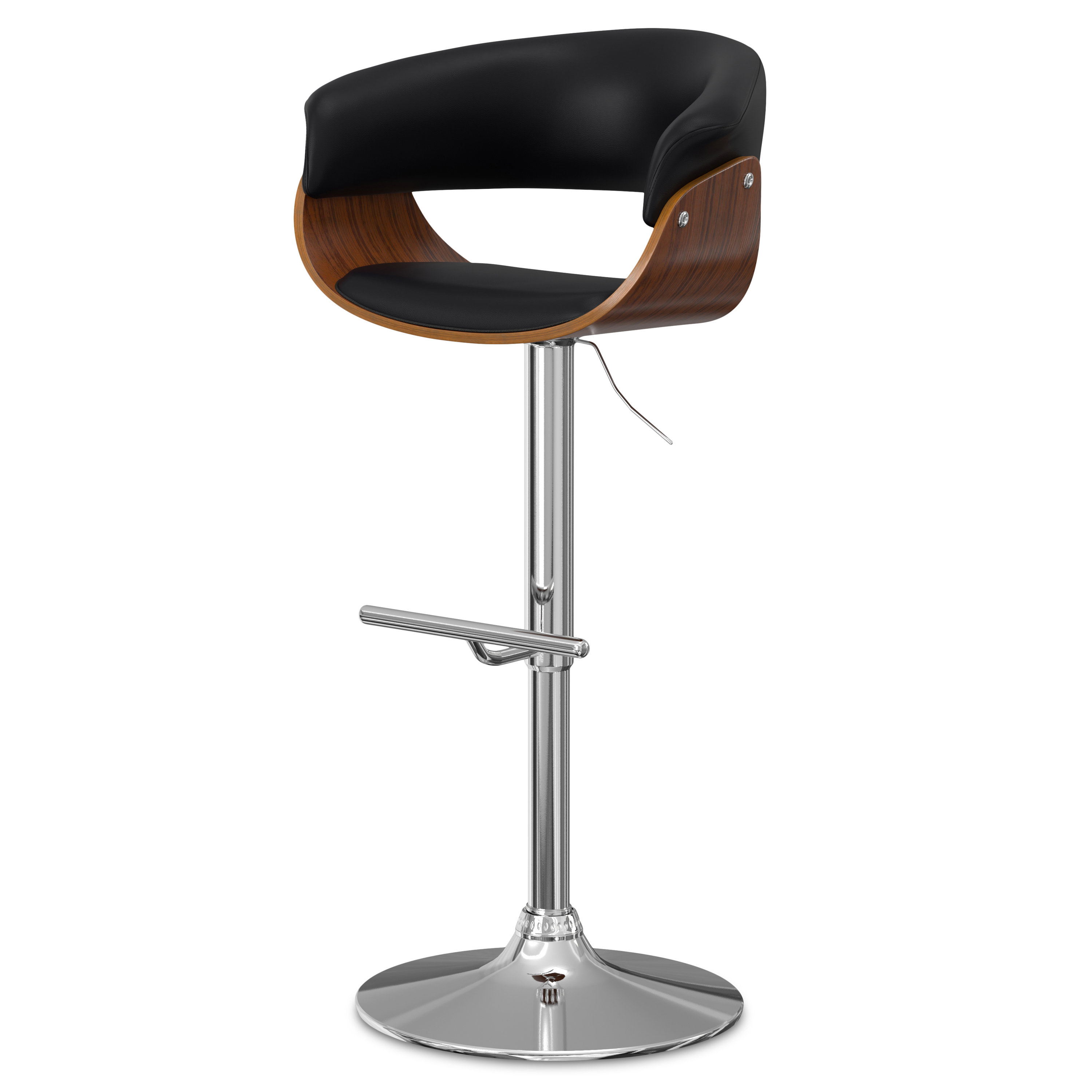 Simpli Home Sheldon Swivel Adjustable Height Stool | Wayfair