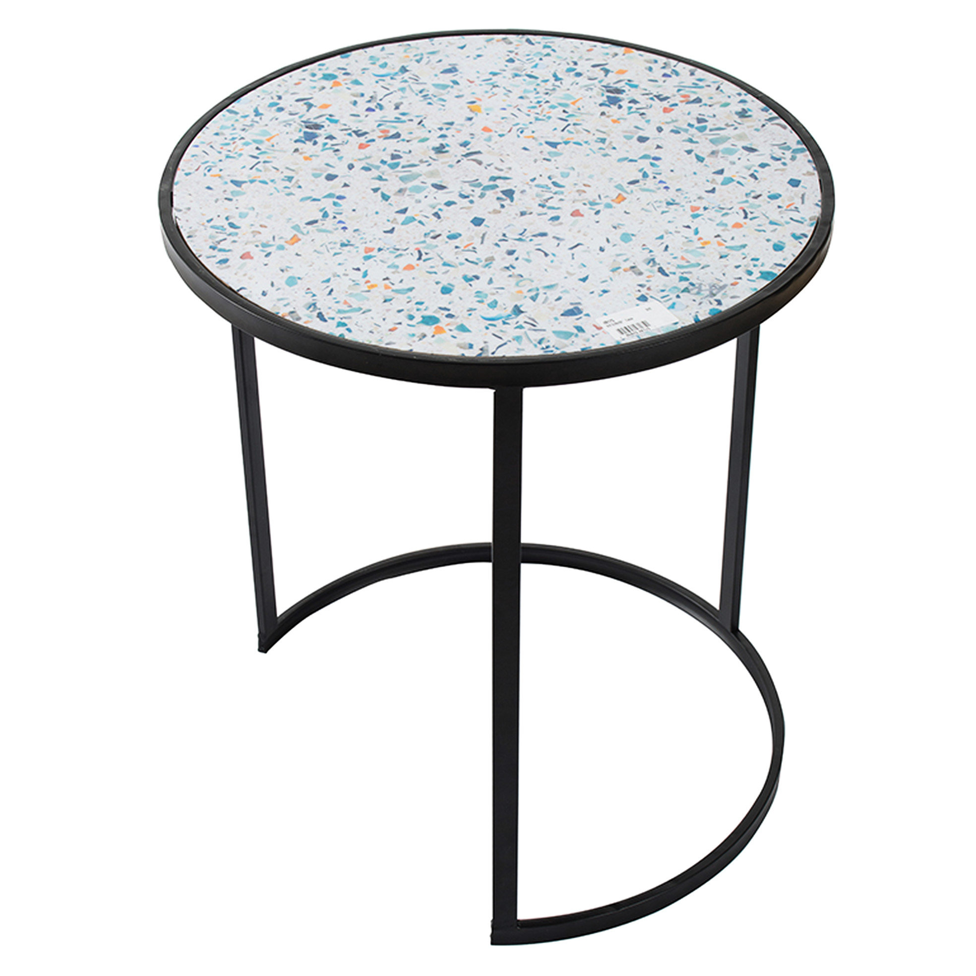 Winston Porter 2 Round End Tables Collection, Stacking Side With Metal ...
