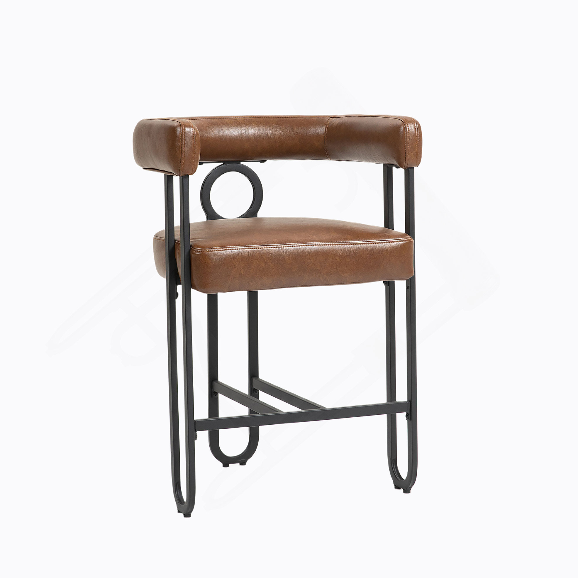 Brayden Studio® Hold Bar Stools Set of 2, Modern Bar Stool with Back ...