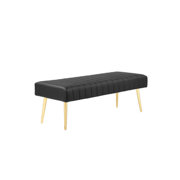 Latitude Run® Faux Leather Upholstered Bench | Wayfair