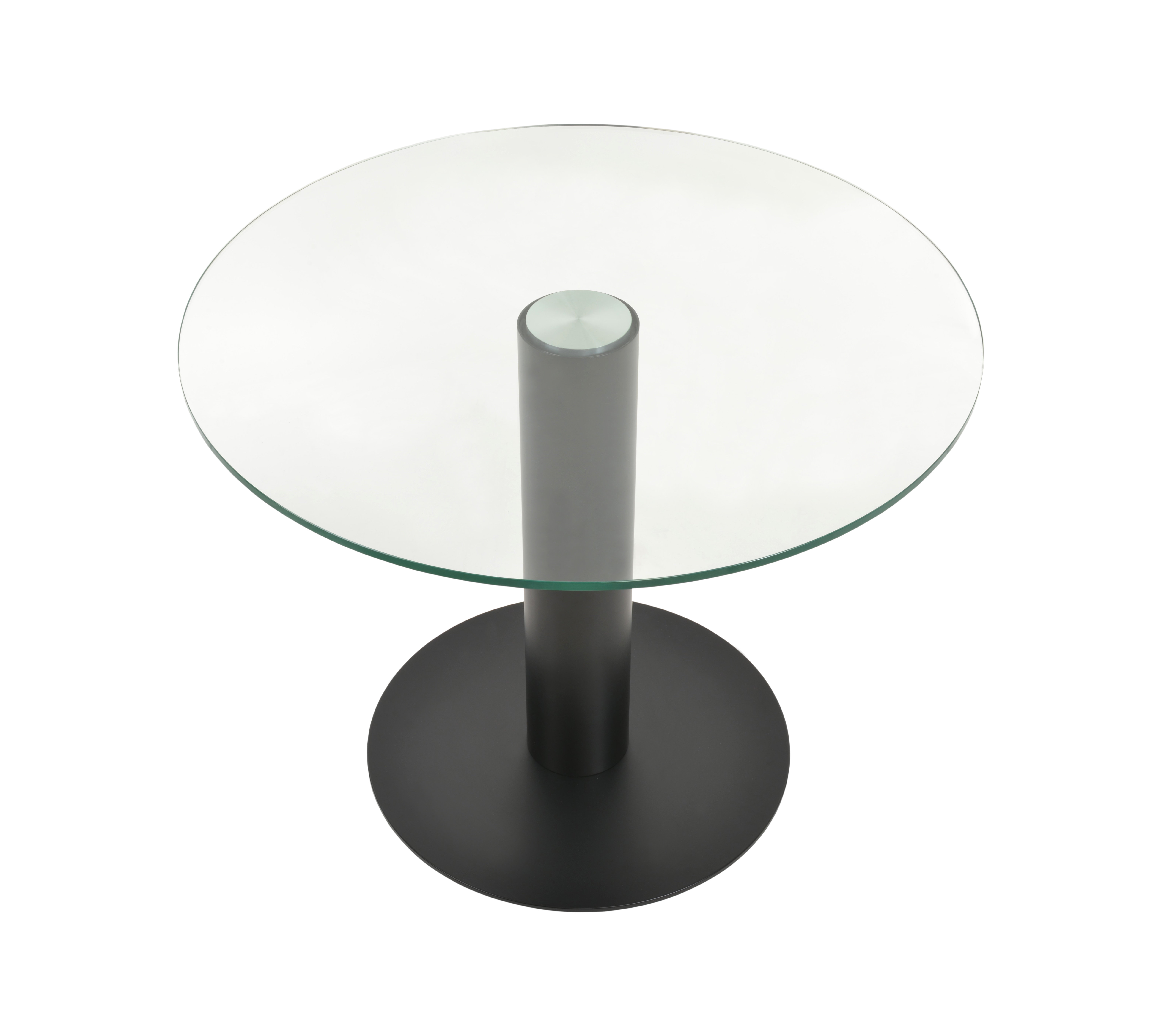 sohoConcept Tango Thick Post Round Glass Table | Wayfair