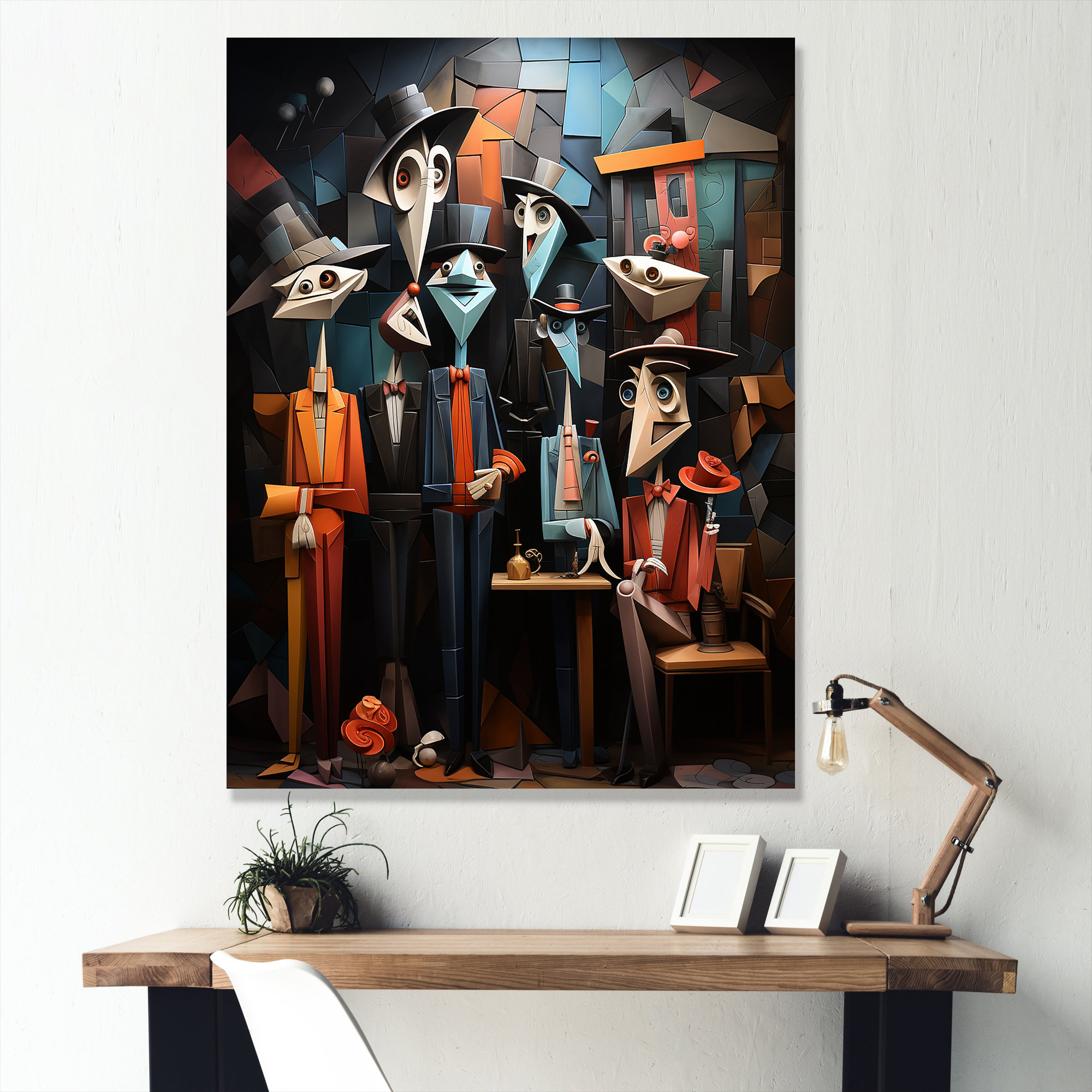 Winston Porter Music Performance Cubist Portrait III - Theater Wall Art ...
