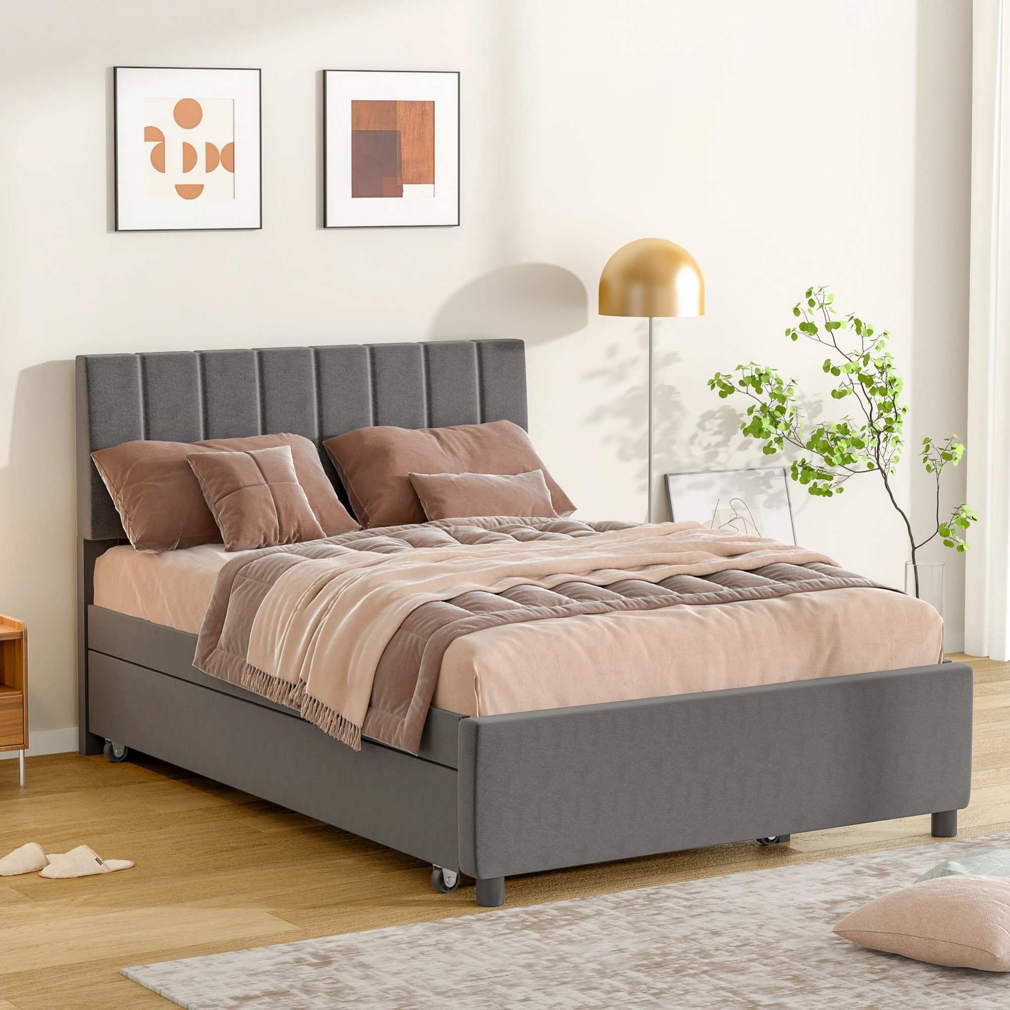 Latitude Run® Bedroom Bed Frame With Storage | Wayfair