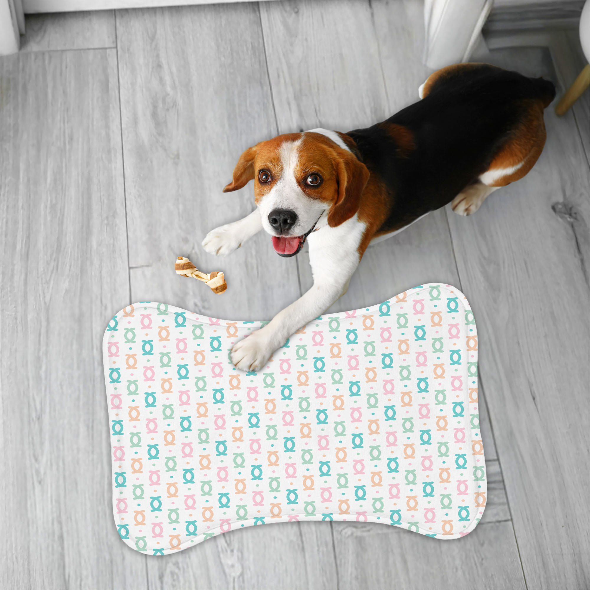 MentionedYou Soft Whimsy - 1 Piece Bone Shape Feeding Mat | Wayfair