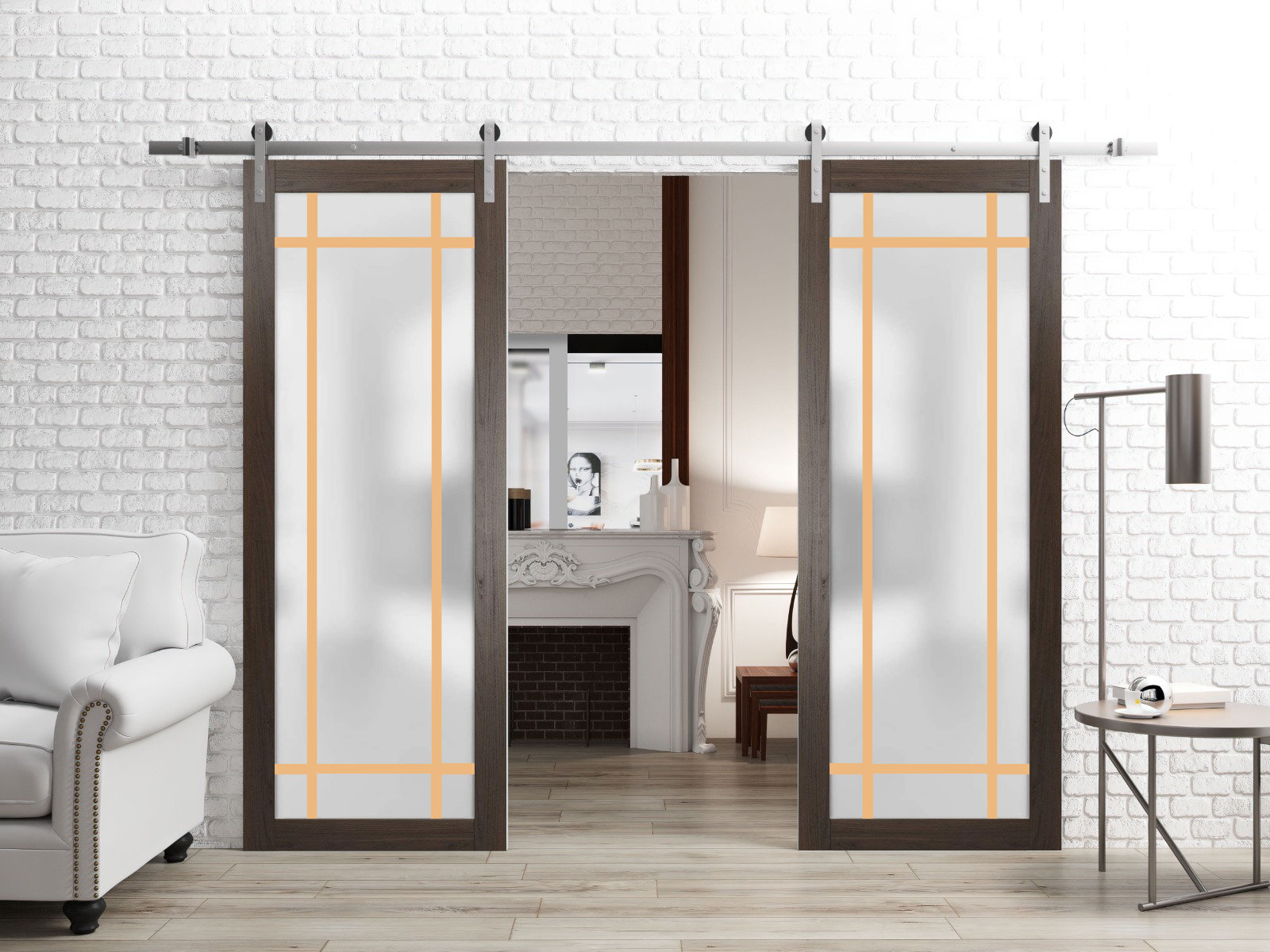 SARTODOORS Paneled Wood Finish French Doors | Wayfair