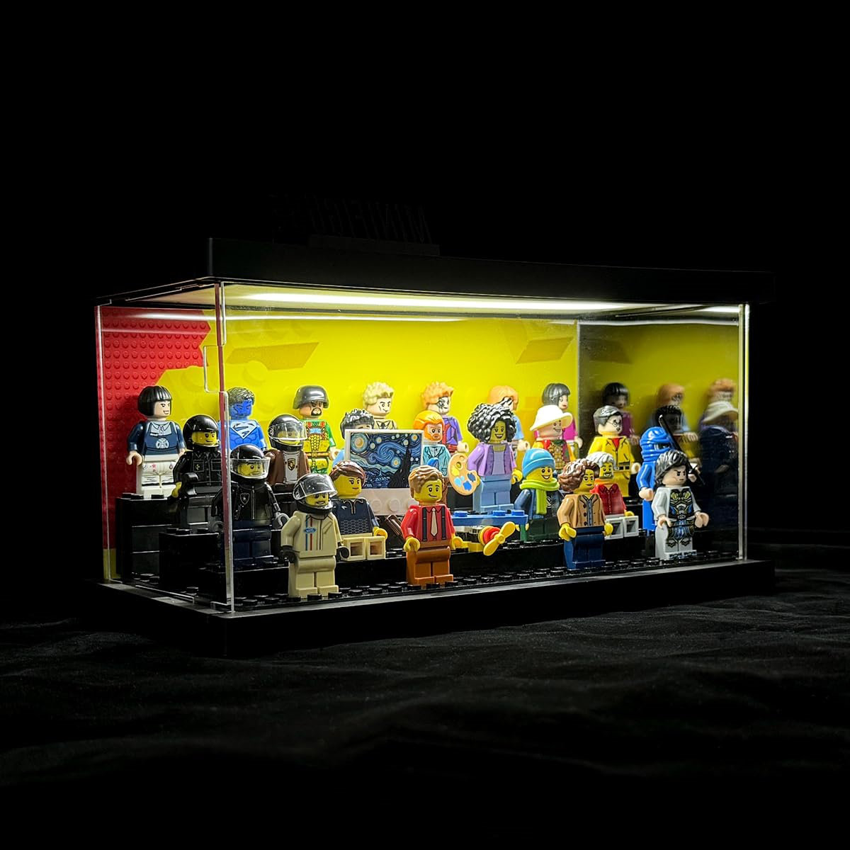 HIRVOK Minifigure Display Case with LED Lights | Wayfair