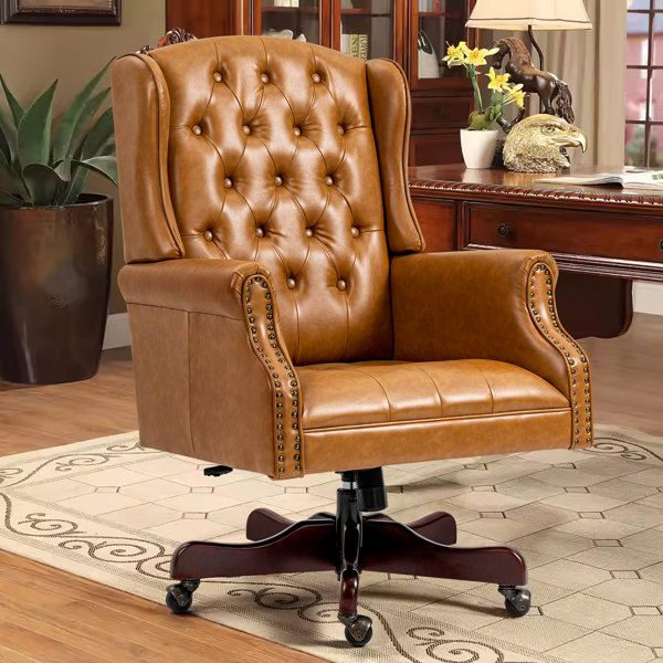 Alcott Hill® Byrant Faux Leather Executive Chair & Reviews | Wayfair