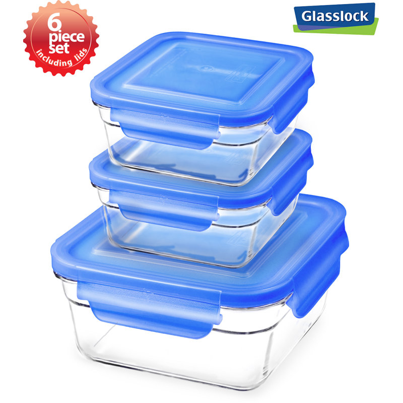 Glasslock Container Food Storage Set with Lid & Reviews | Wayfair