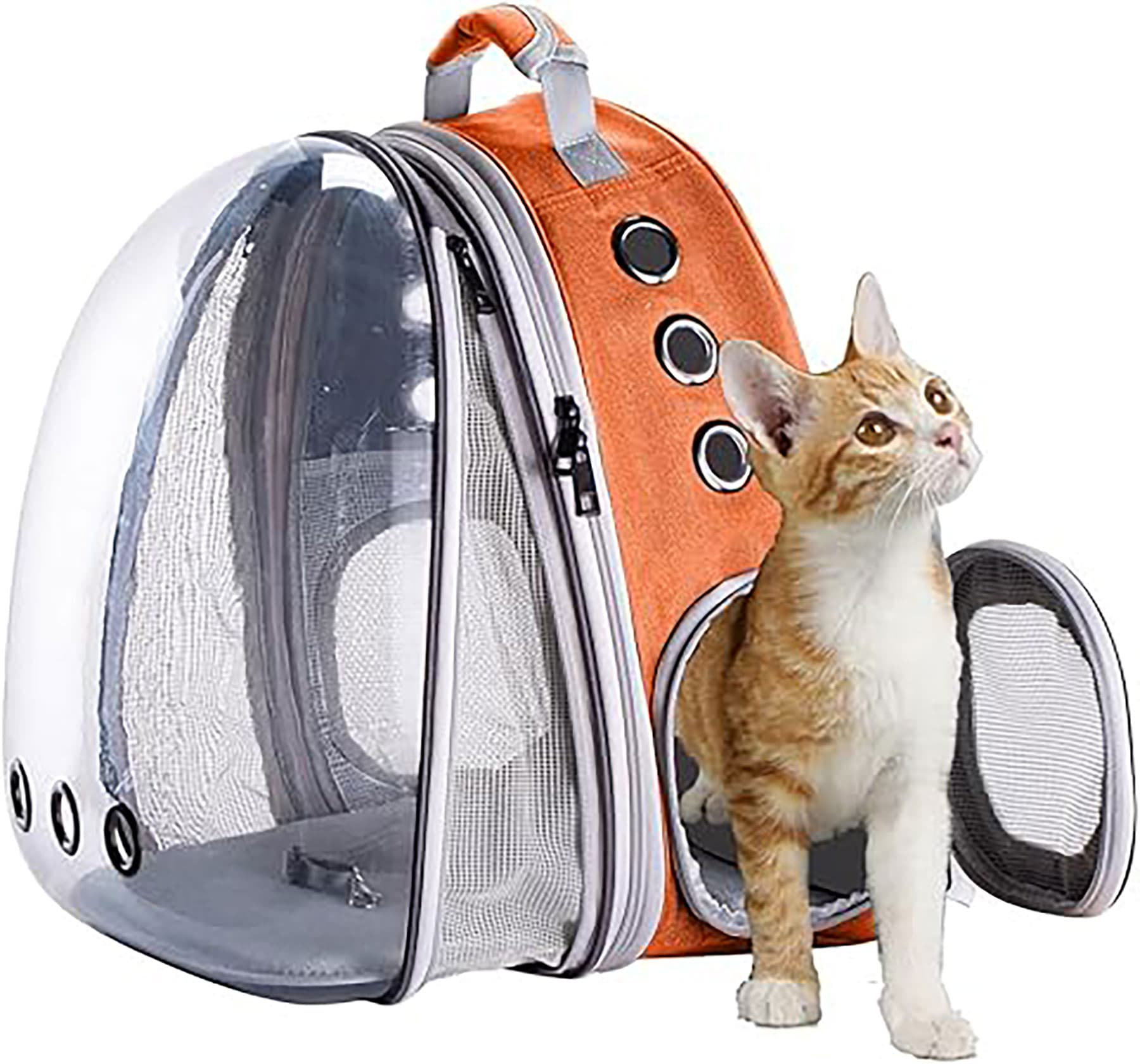 Tucker Murphy Pet™ Expandable Space Capsule Cat Backpack: Fits Up To 20 ...