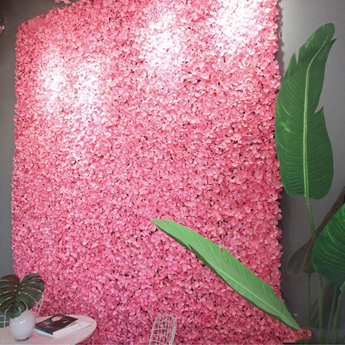 YXSUN Artificial Silk Flower Wall Panels | Wayfair