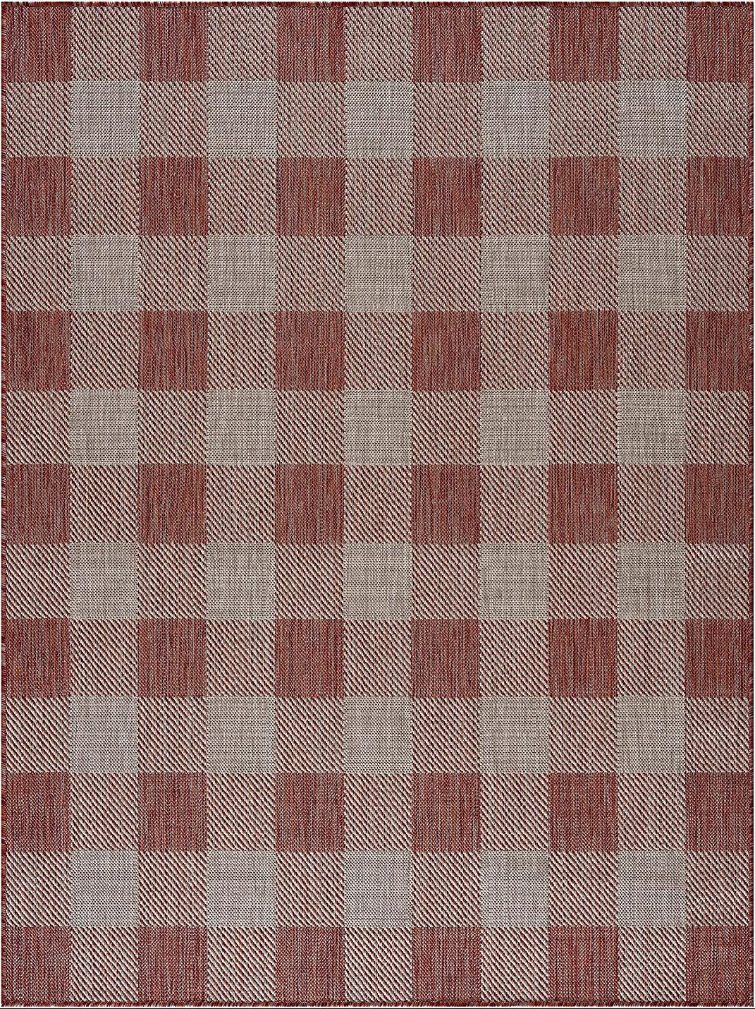 Gracie Oaks Runner Malsky Plaid Power Loomed Polypropylene Indoor ...
