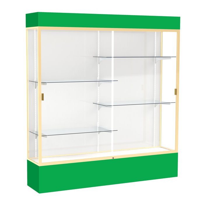 Ghent Spirit Series 80'' H x 72'' W Wood Display Cases | Wayfair