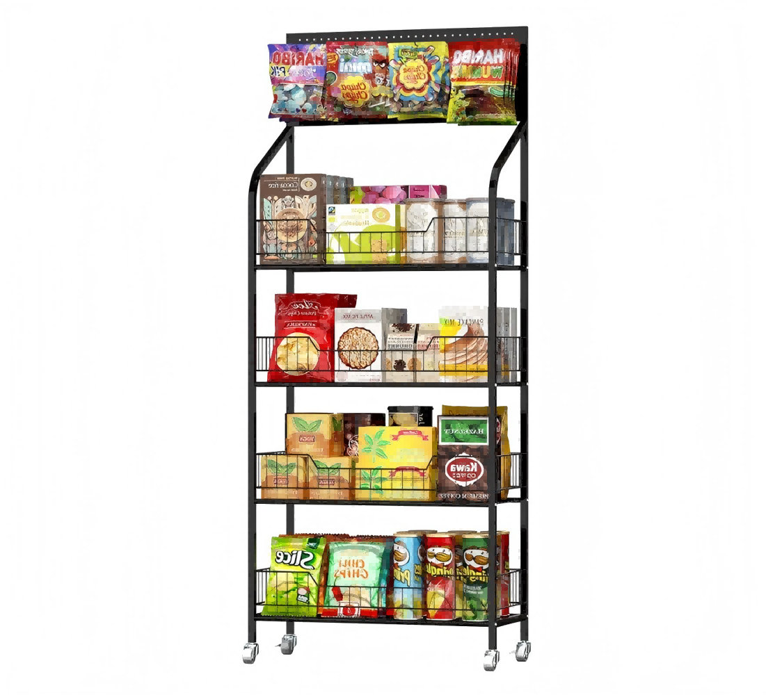 Rebrilliant 4 Tier Candy Chip Snack Display Rack Stand | Wayfair