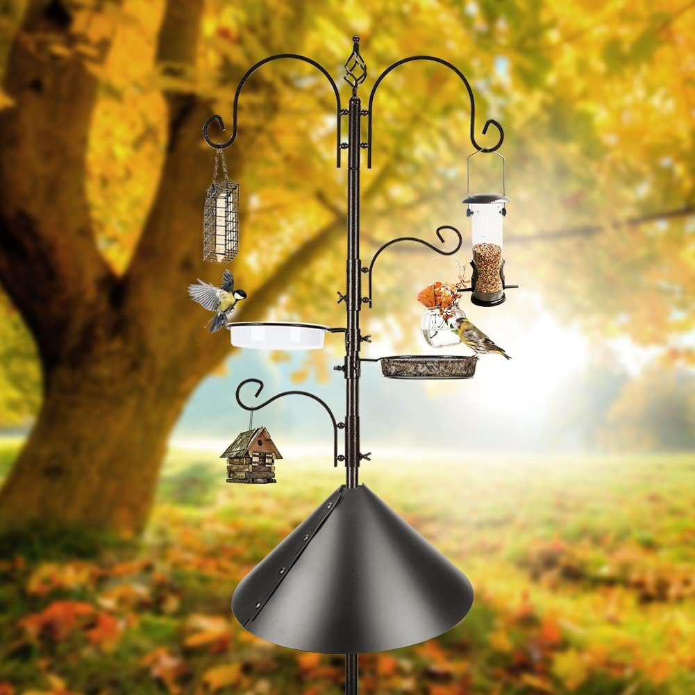 Arlmont & Co. Bird Feeding Station Kit Bird Feeding Pole Wild Bird ...