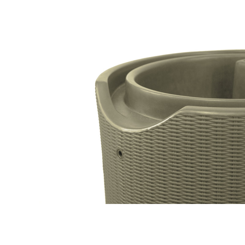 Good Ideas 50 Gallons Plastic Drainable Dual Overflow Planter Rain ...