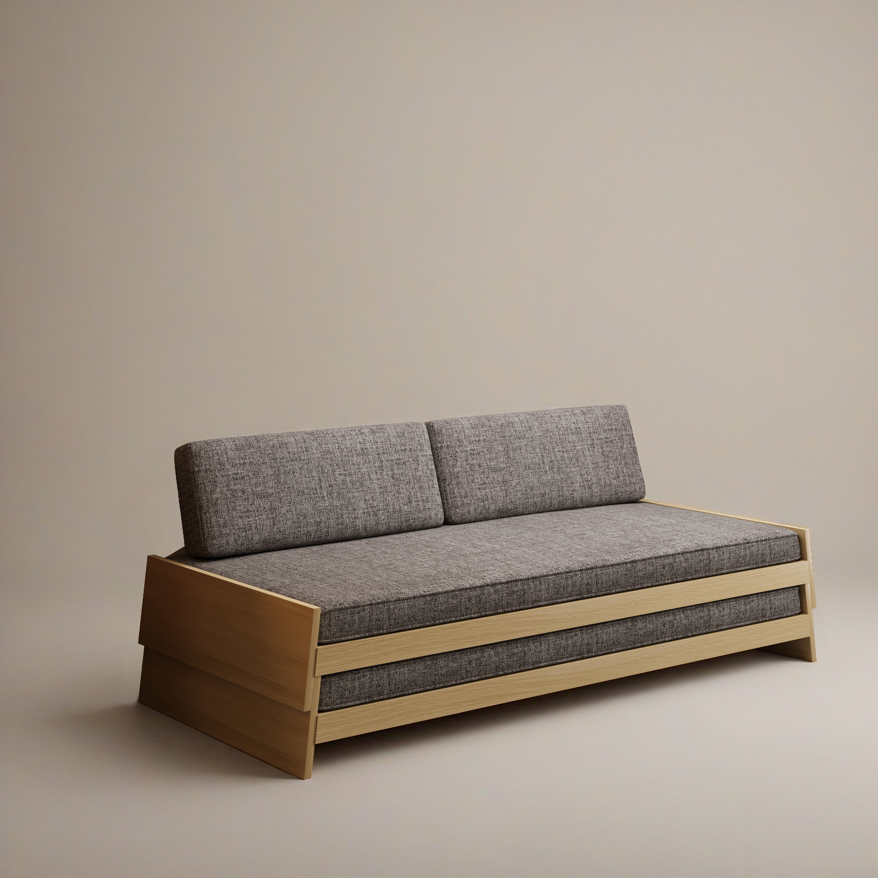 Hokku Designs 84.25" Multifunctional Stackable Sofa Bed Space-Saving ...