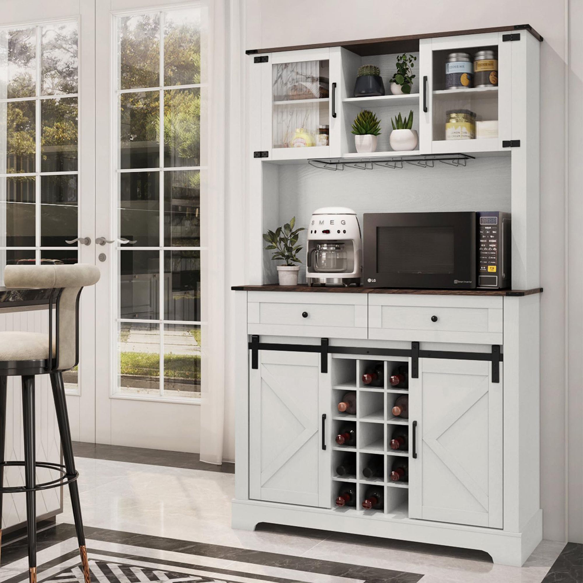 Gracie Oaks Kitchen Pantry Buffet Cabinet - Wayfair Canada