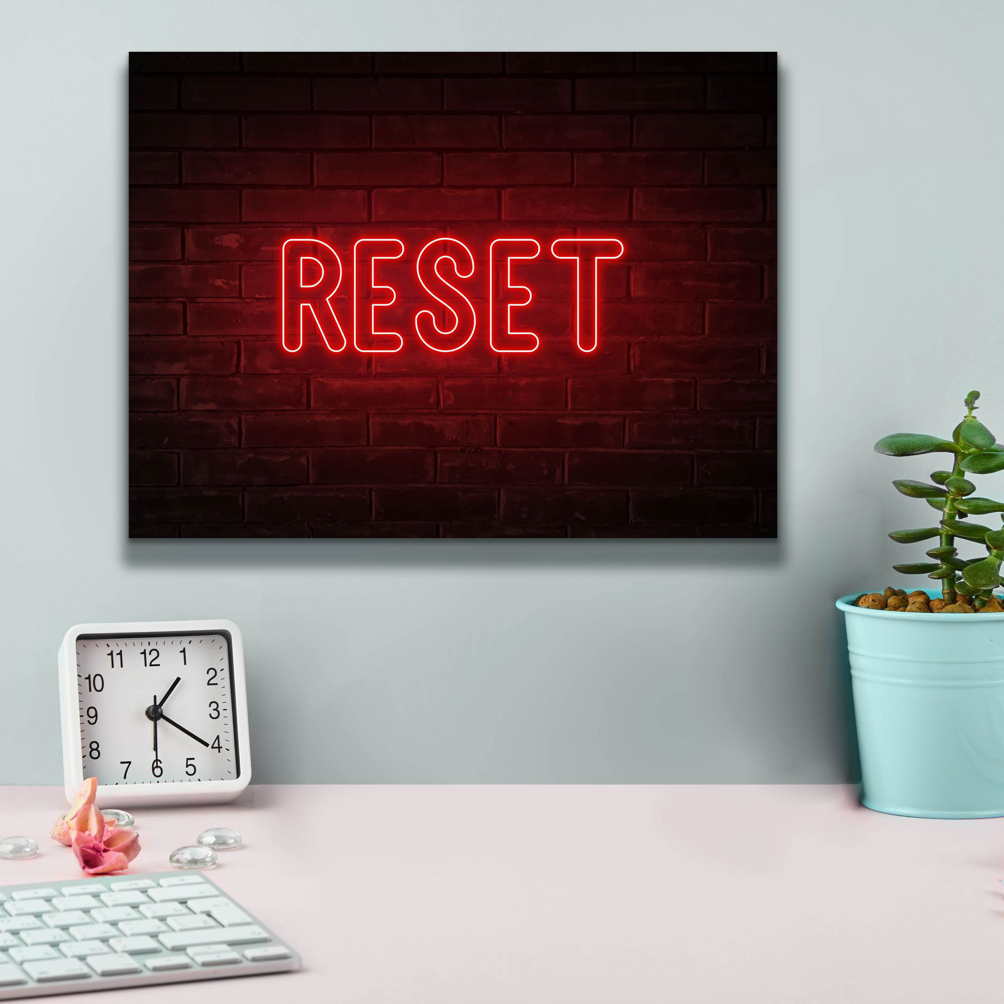 Latitude Run® Reset On Canvas by Epic Graffiti Portfolio Print | Wayfair