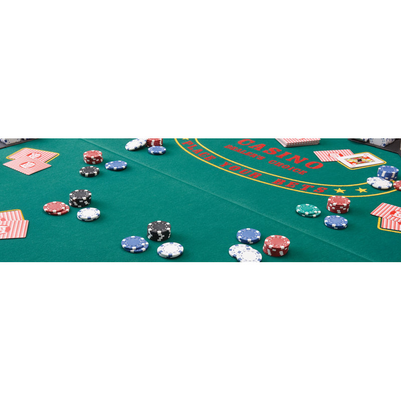 Fat Cat Half-Fold Poker Table with Accessories & Reviews | Wayfair