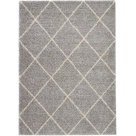 George Oliver Finkle Flatweave Performance Ivory/Charcoal Rug & Reviews ...