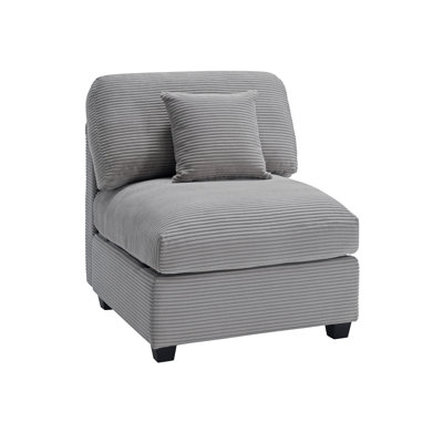 Ebern Designs Zayva Corduroy Fabric Middle Module Seat For Modular Sofa ...