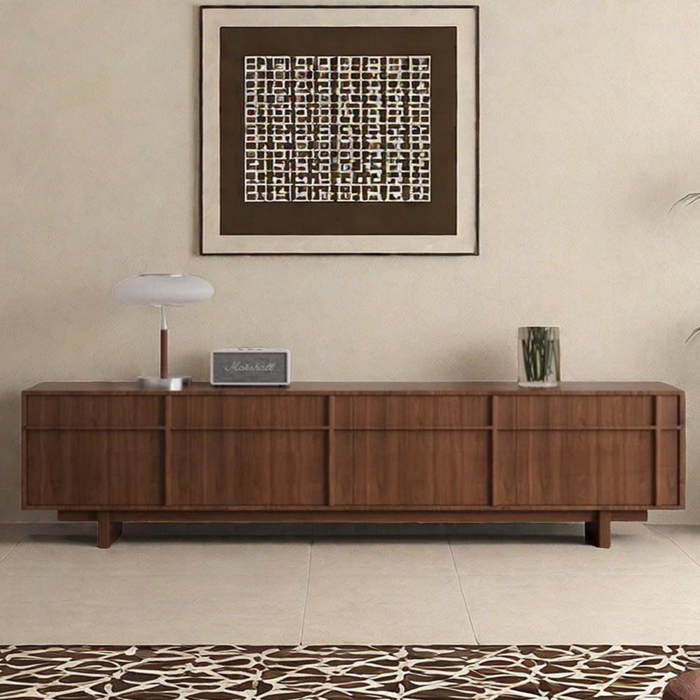 Aurora Craft Solid Wood TV Cabinet For Medieval Storage 94.48'' W ...