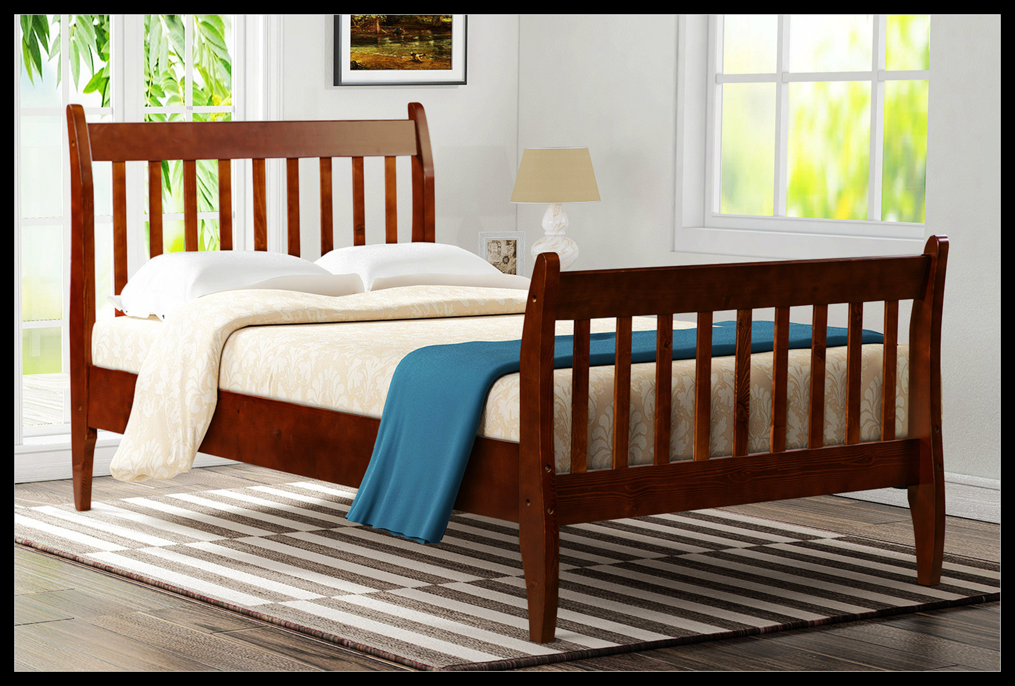 Red Barrel Studio® Marichelle Solid Wood Slat Bed | Wayfair