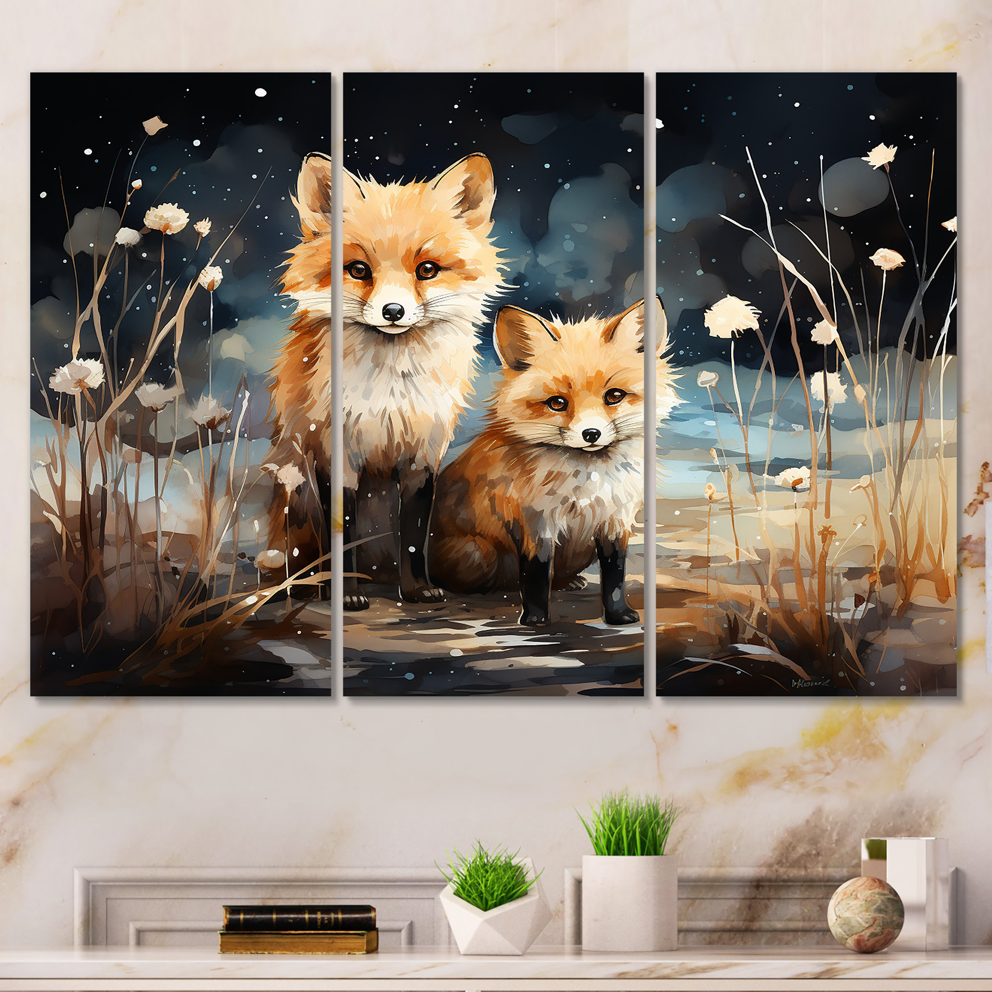 Millwood Pines Springtime Cute Fox's Gaze I - Fox Animal Wall Art | Wayfair