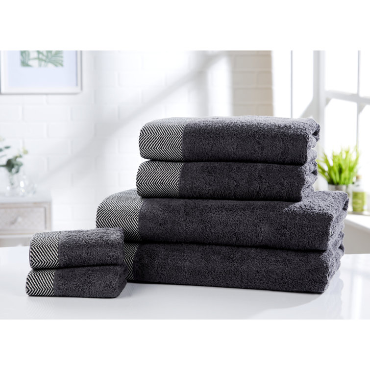 Symple Stuff Asaria Bath Towels - Set of 6 & Reviews | Wayfair.co.uk
