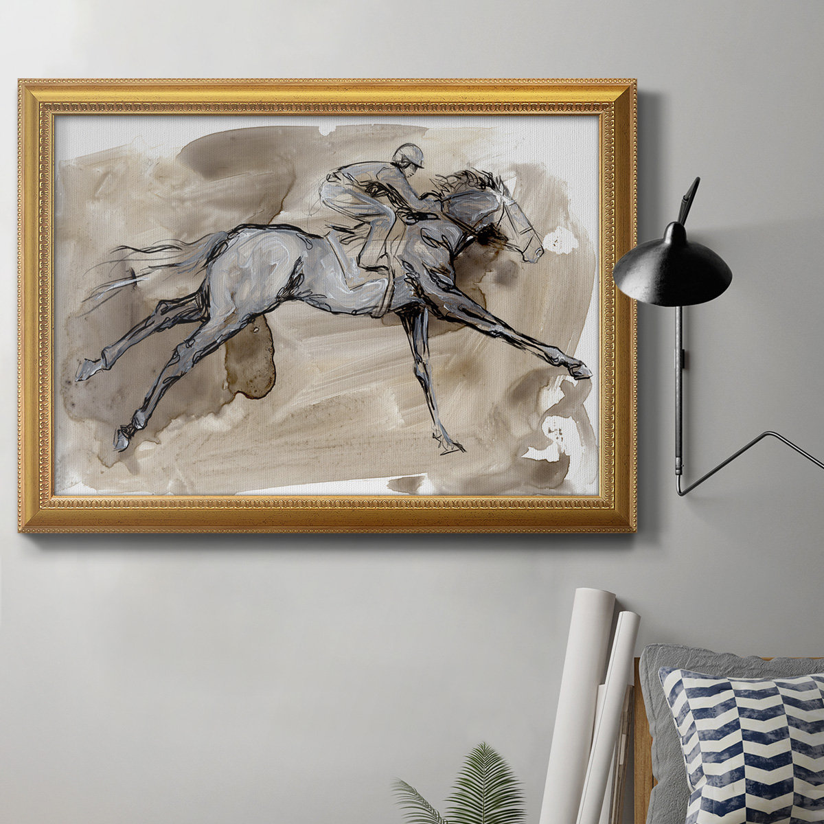 Foundry Select Off To The Races I Premium Framed Canvas- Ready To Hang ...