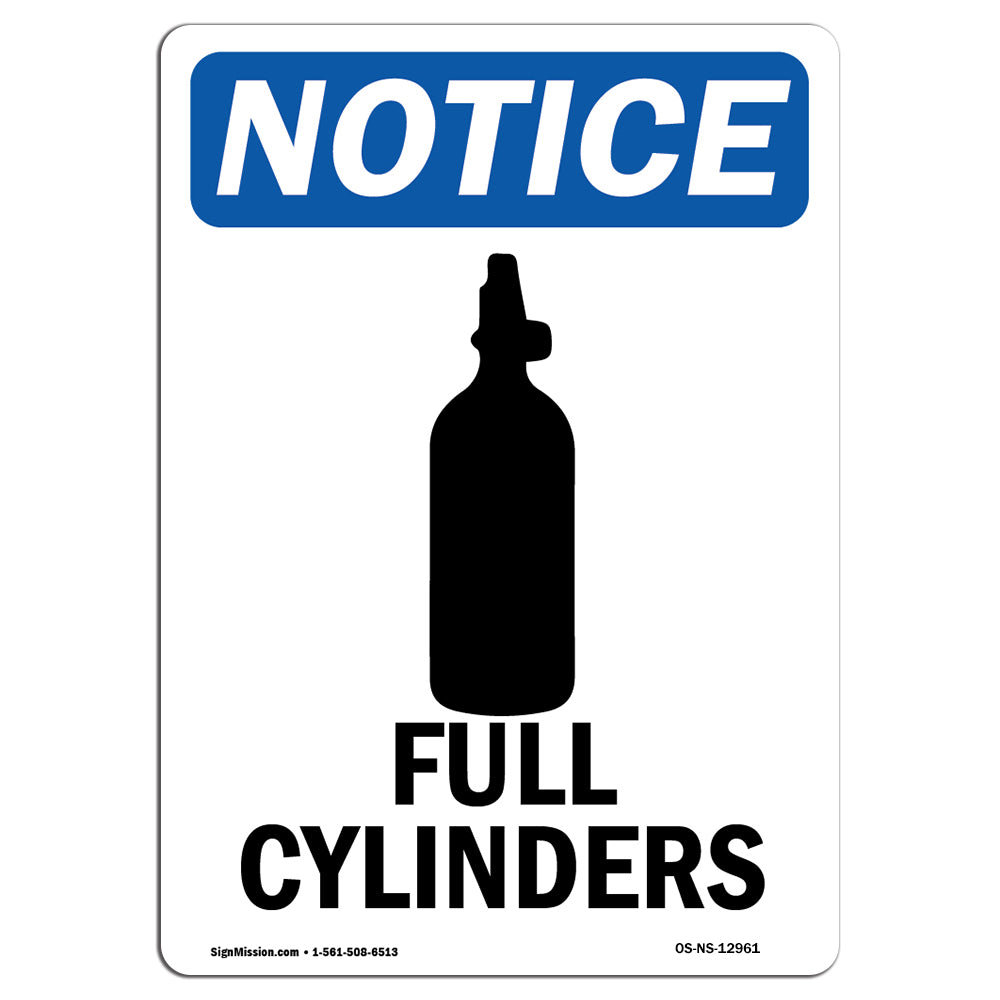 SignMission Full Cylinders Sign with Symbol | Wayfair