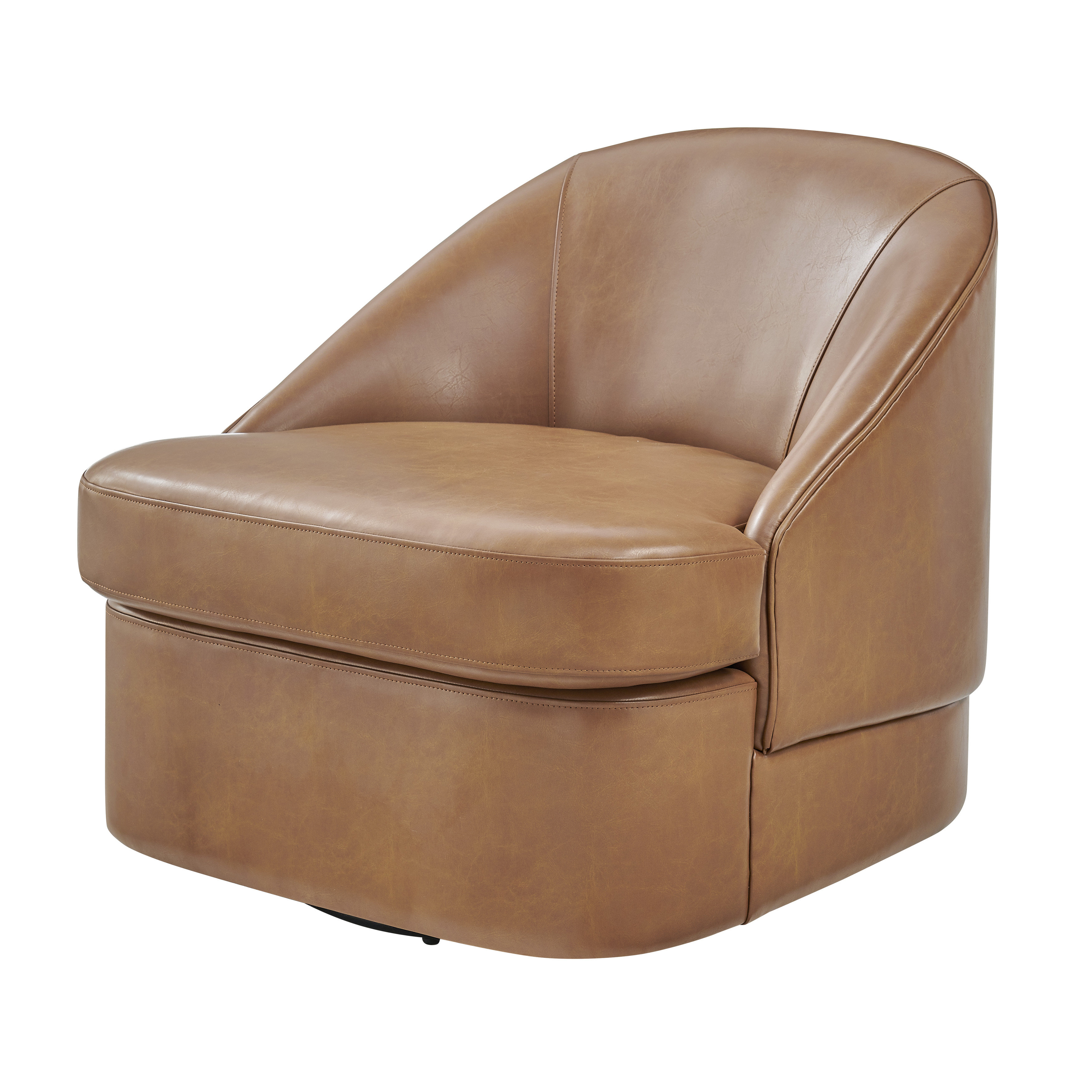 Latitude Run® Vegan Leather Swivel Side Chair | Wayfair