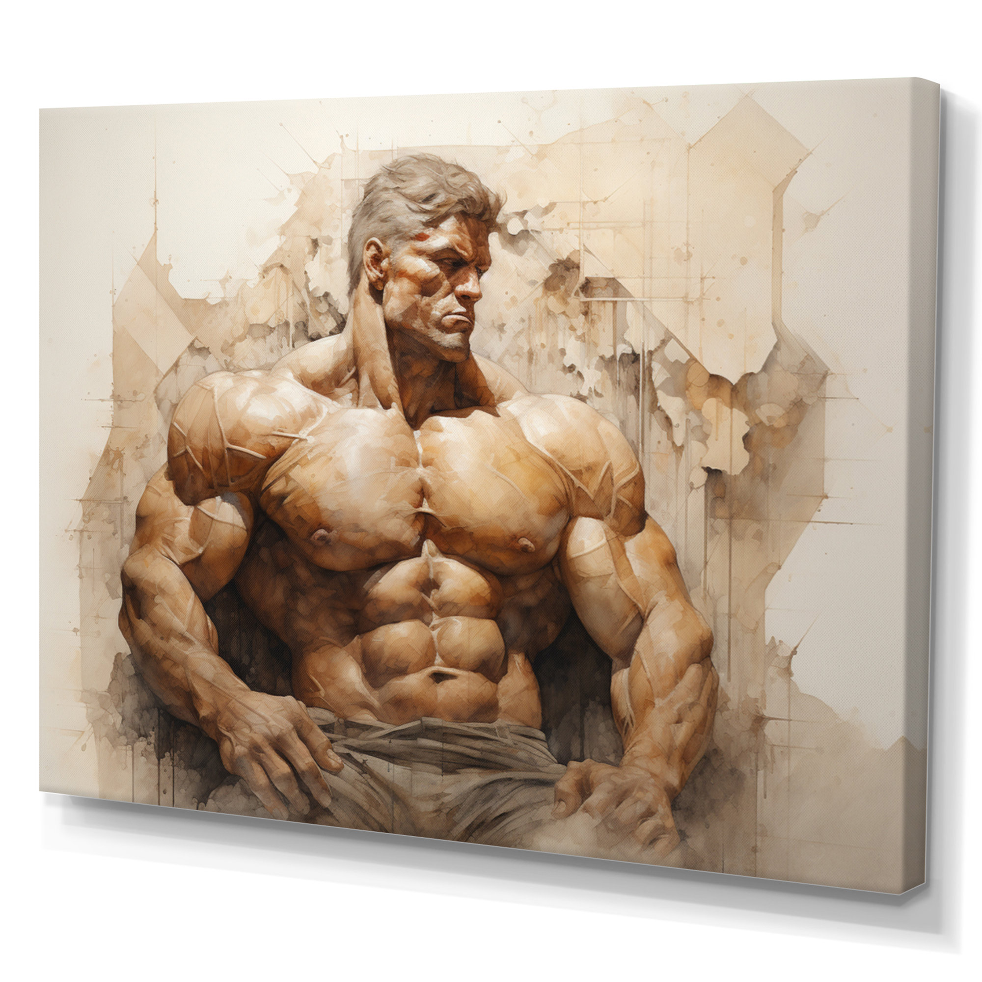 Winston Porter Mahaley Bodybuilding Eternal Strength I On Canvas Print ...