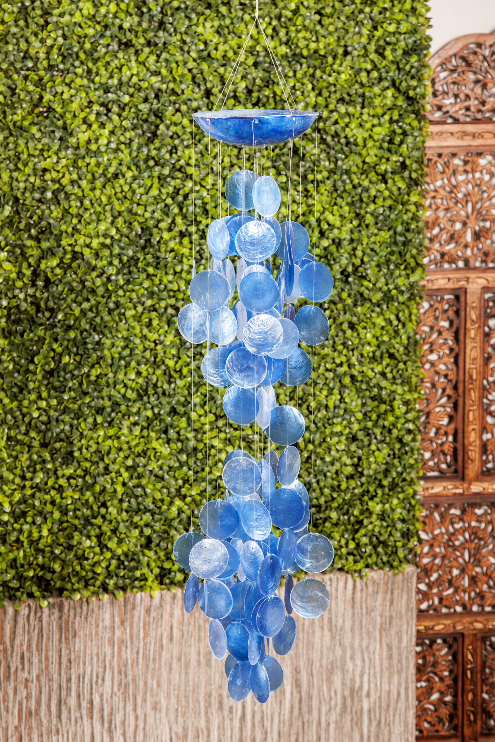 Mercer41 Avroham Contemporary Coconut Shell and Oyster Shells Wind ...