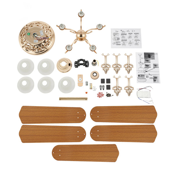 Rosdorf Park 52'' Ceiling Fan with Light Kit & Reviews | Wayfair