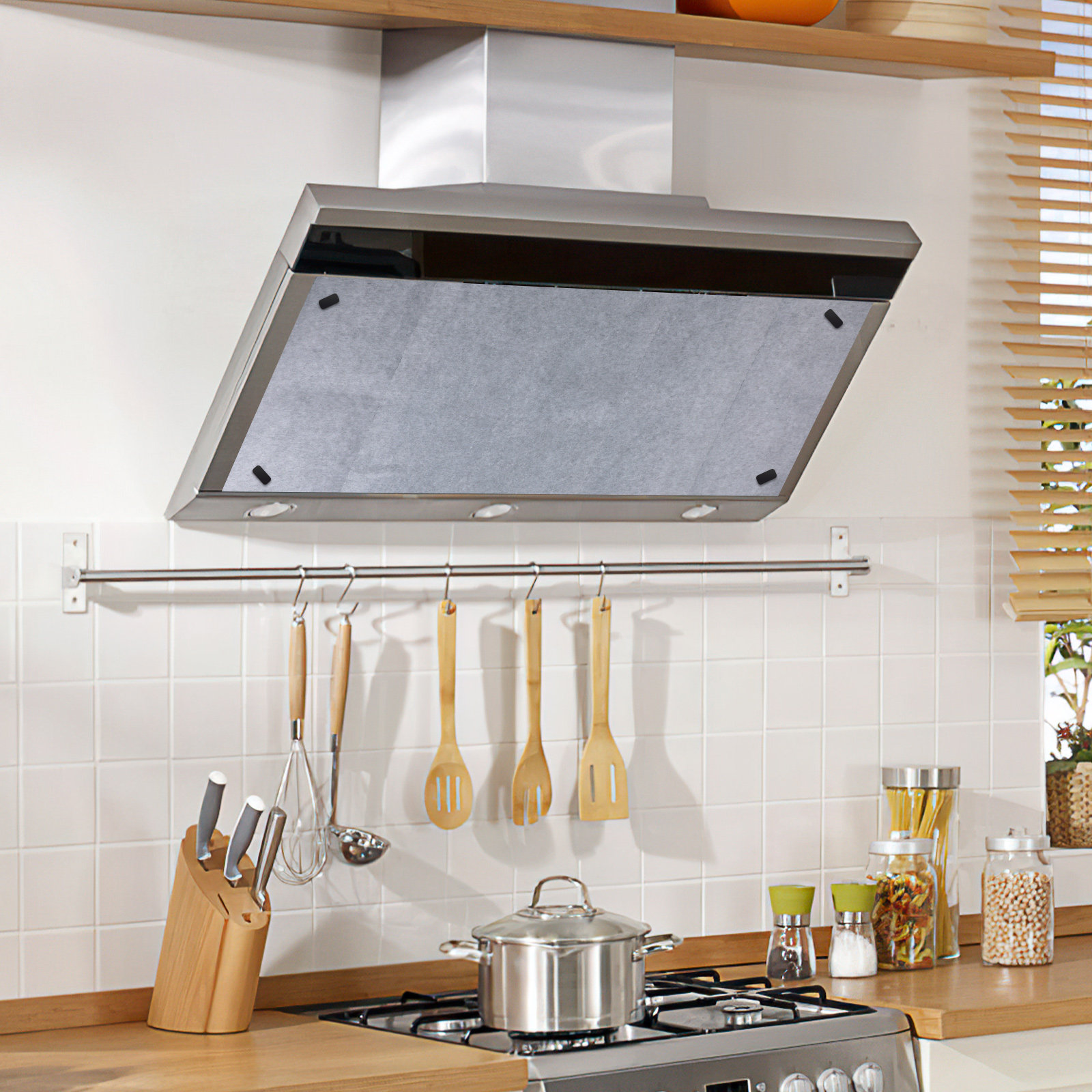 Symple Stuff 1 Roll Range Hood Filter Paper Cooker Hood Oil-Proof Cover ...