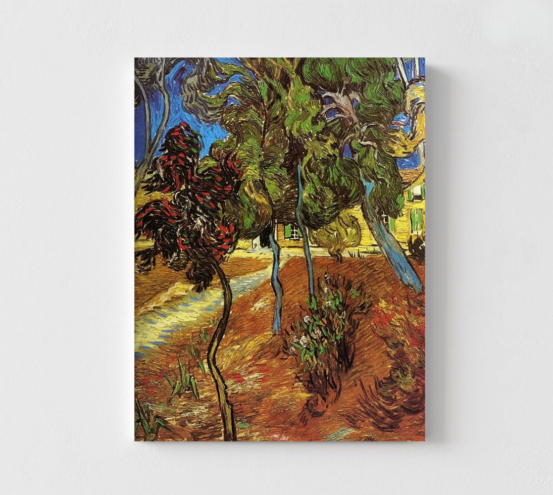 WeFrameArt Tree In Garden St Paul Hospital By Vincent Van Gogh, Garden ...