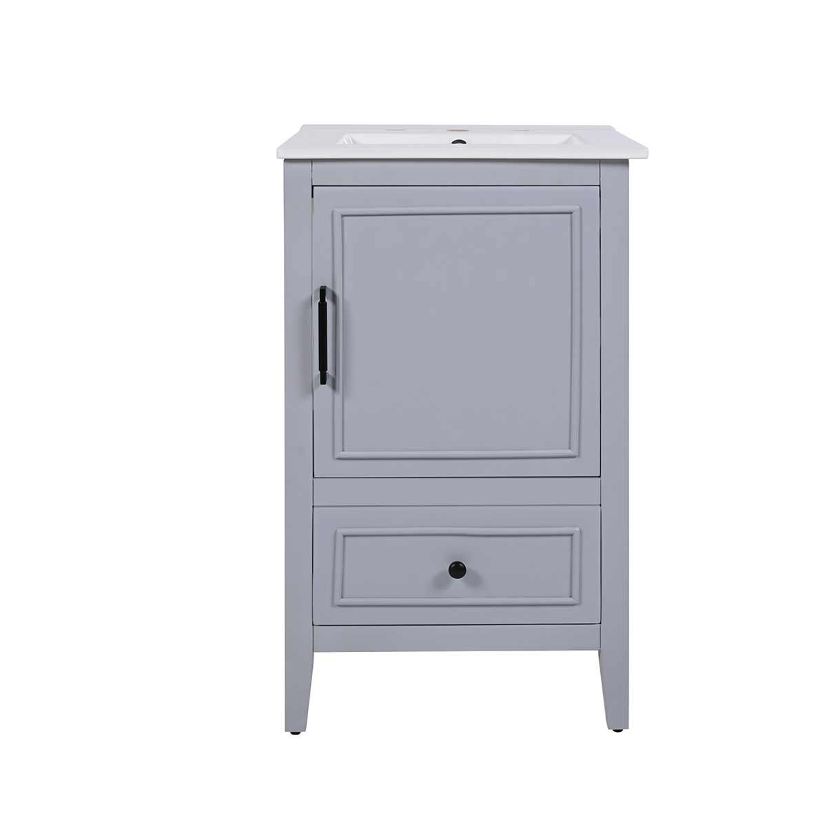 Winston Porter 20" Bathroom Vanity With Sink, Cabinet With Adjustable ...