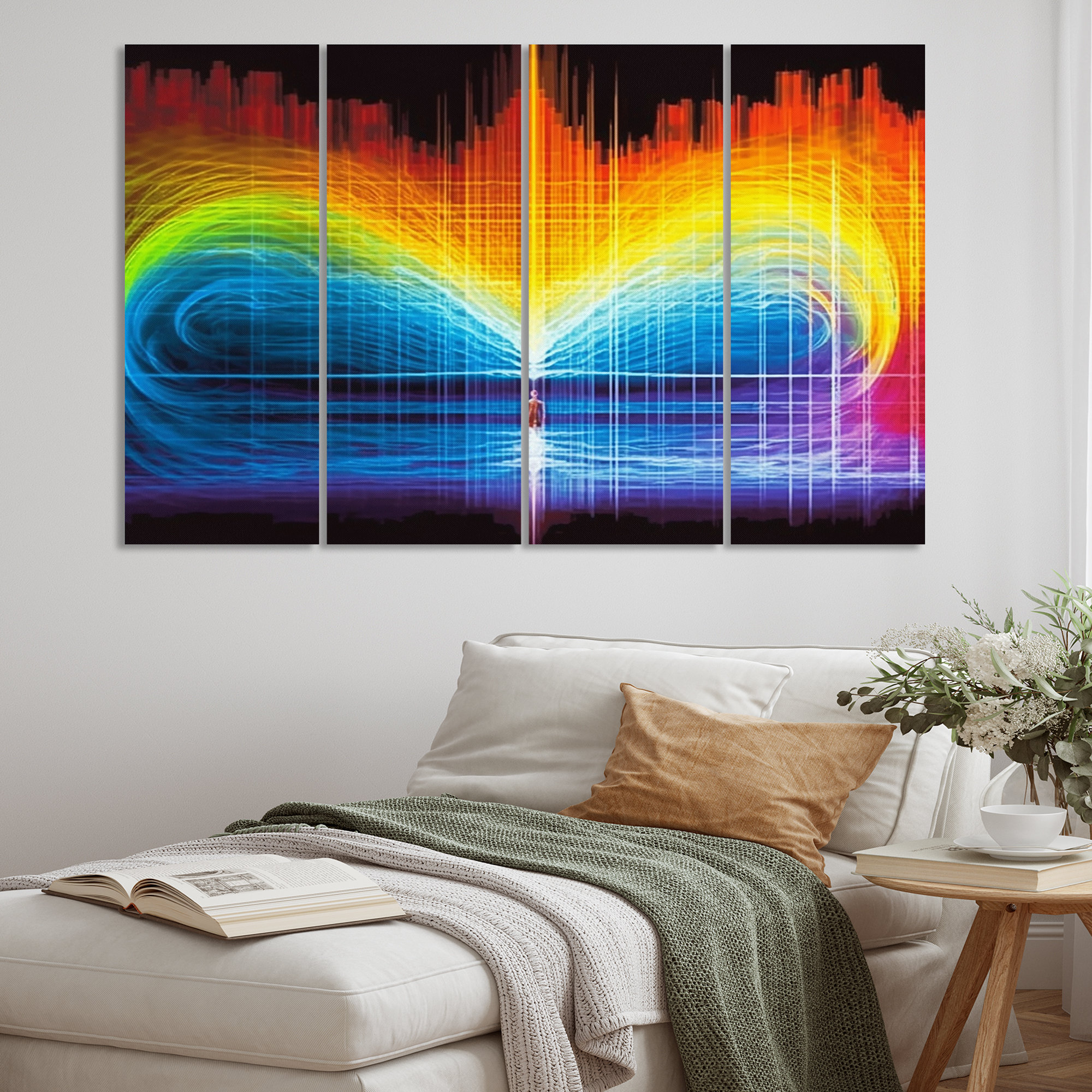 Design Art Waveform Spectrum Abstract Resonances II - Abstract Shapes ...