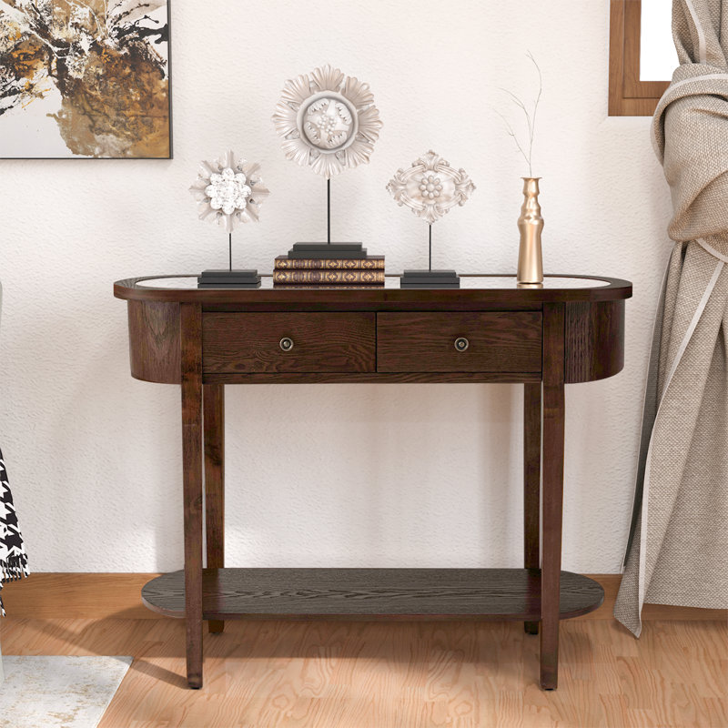 Red Barrel Studio® 40" Console Table and Mirror Set | Wayfair