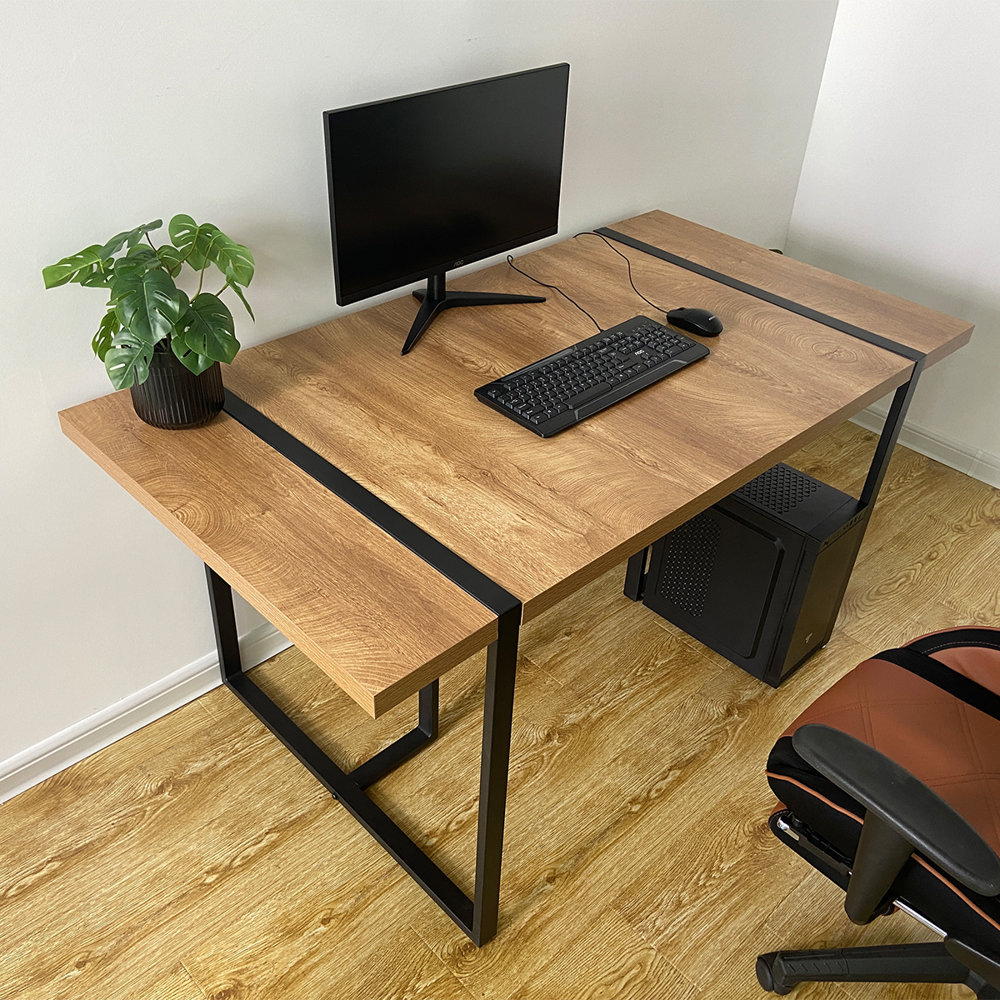 Trent Austin Design® Asuka Metal Base Desk & Reviews | Wayfair