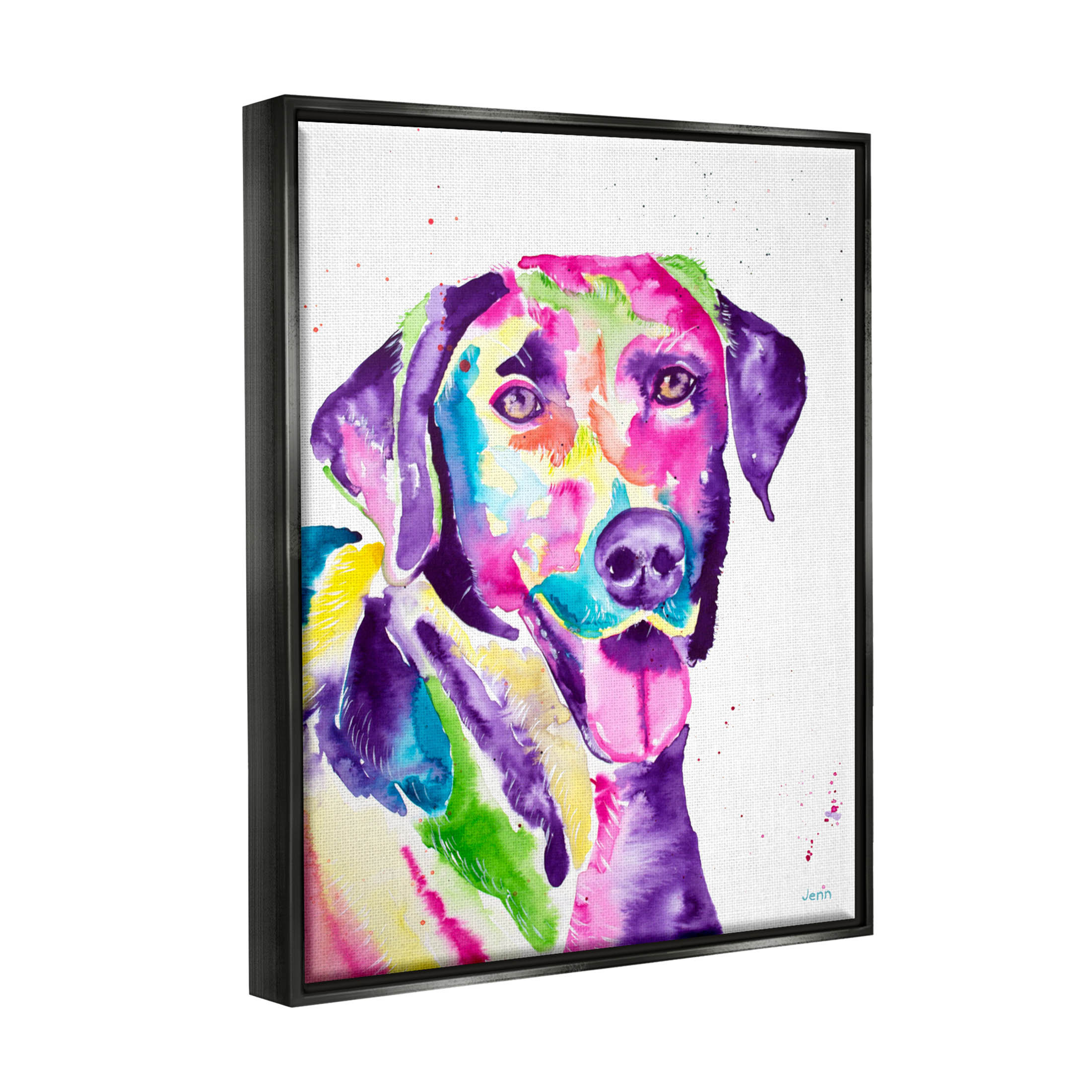 Red Barrel Studio® Purple Lab Dog Happy Retriever by Jen Seeley ...