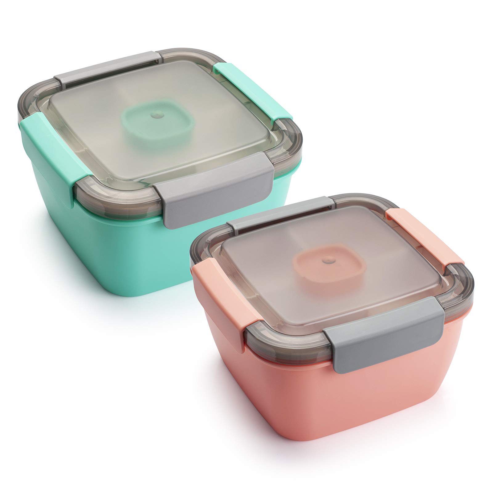 Prep & Savour Salad Lunch Containers To Go,Bowls With 3 Compartments ...
