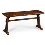 Theodore Alexander Rep.li.ca Genuine Leather Upholstered Bench | Wayfair