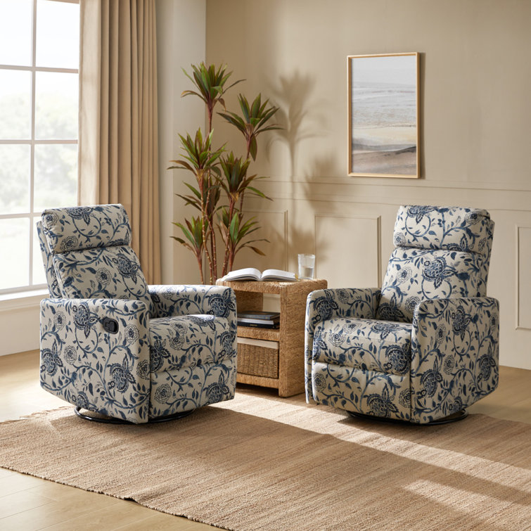 Ebern Designs Gemius 27" Wide Swive Rocker Standard Manual Recliner ...