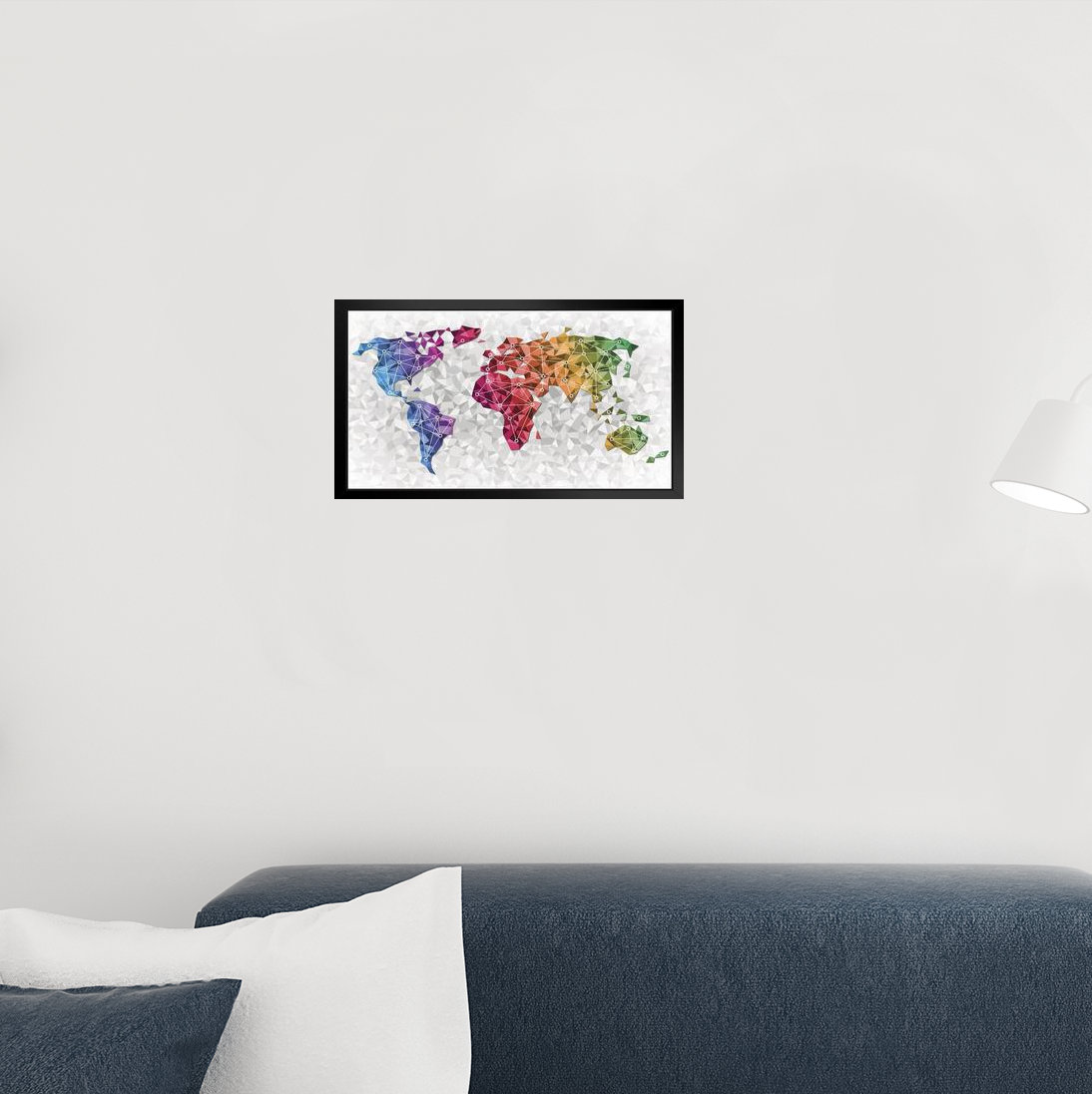 Red Barrel Studio Global Network Map Travel World Map With Geometric ...