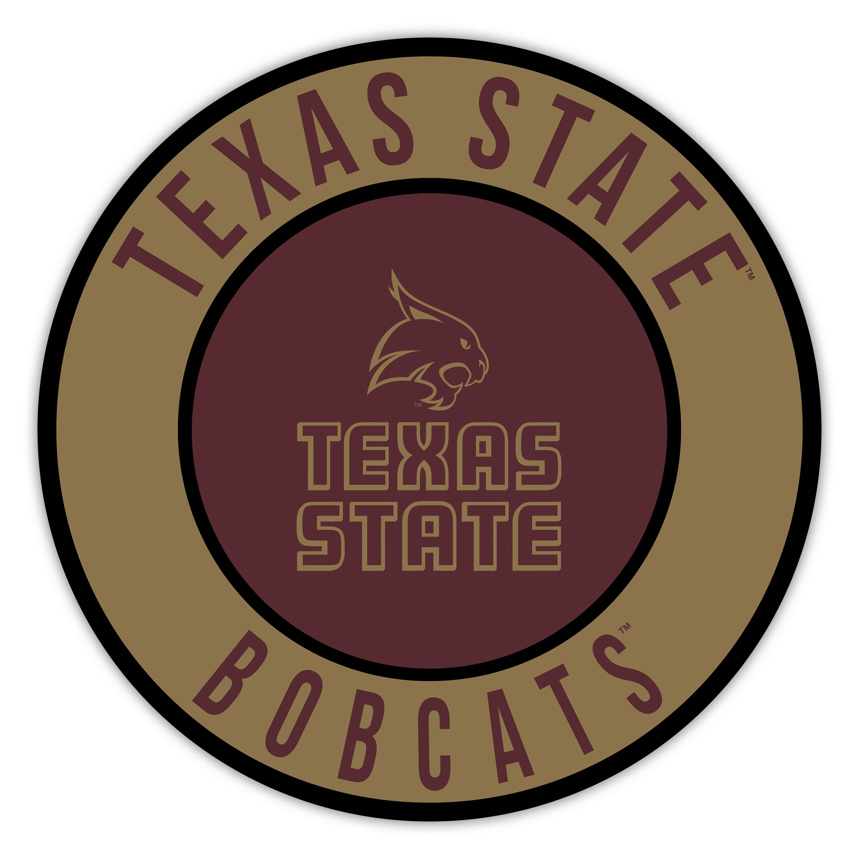 Ebern Designs Texas State Bright Line - Circle With State | Wayfair