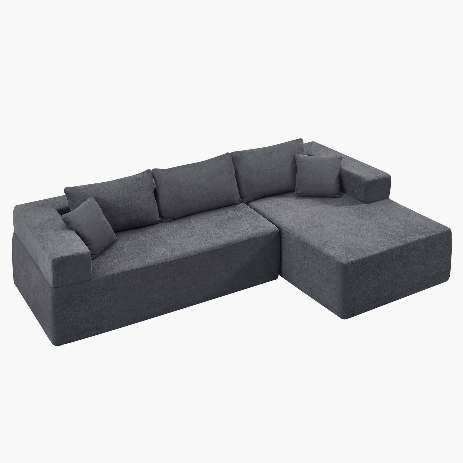 Latitude Run® Modular Sectional Living Room Sofa Set Upholstered Sleeper Sofa, L-Shape | Wayfair