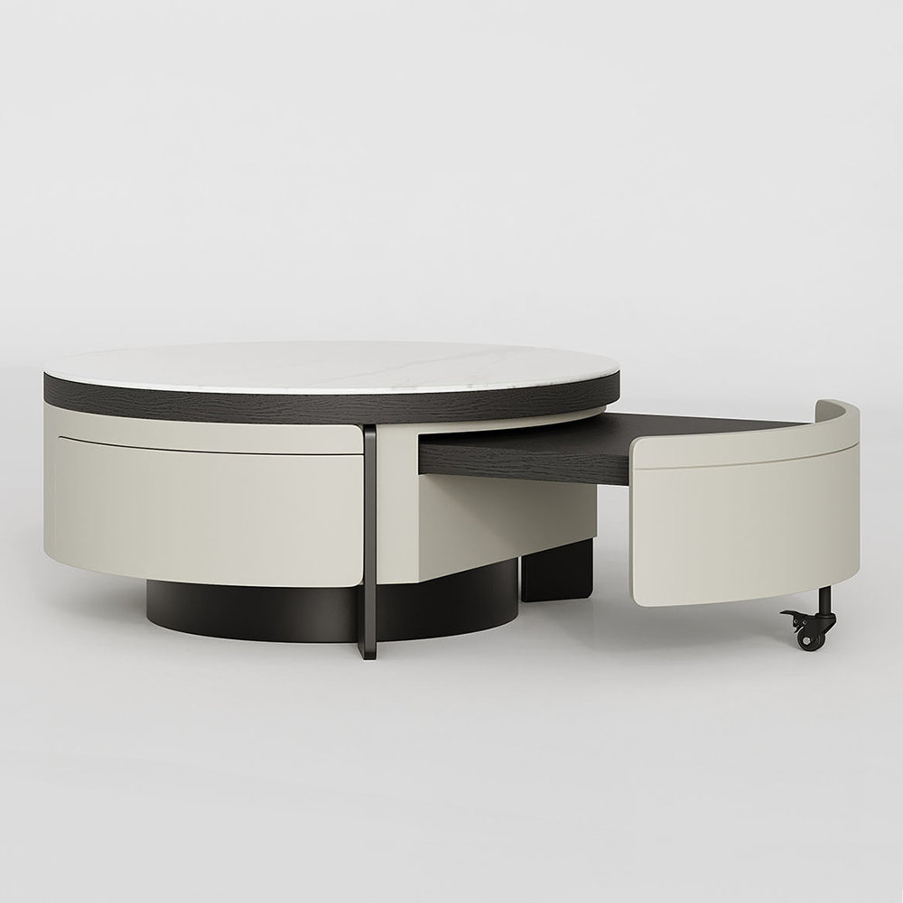 Trentastic Trails Microcrystalline stone telescopic coffee table | Wayfair