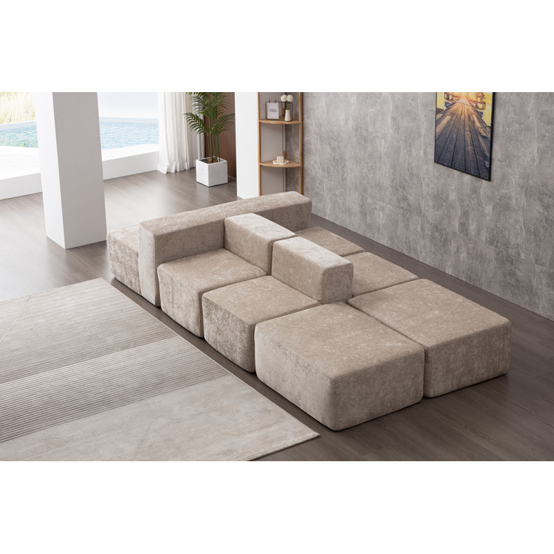 Orren Ellis Modular Block Sofa | Wayfair